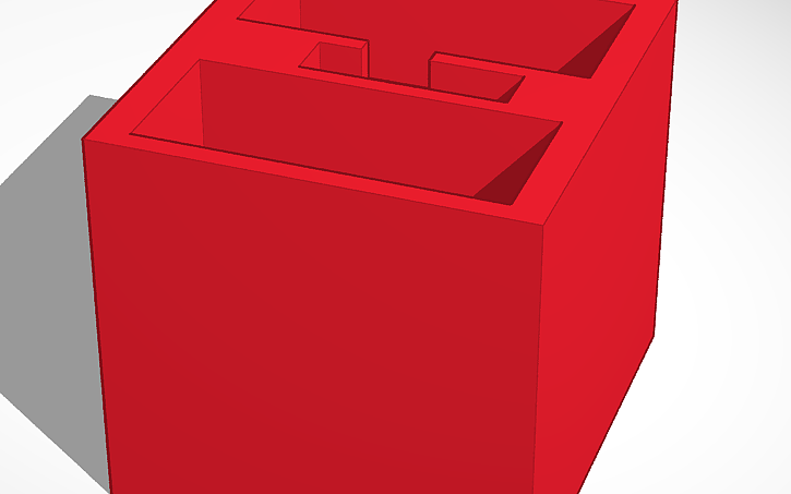 3D design pencil holder - Tinkercad