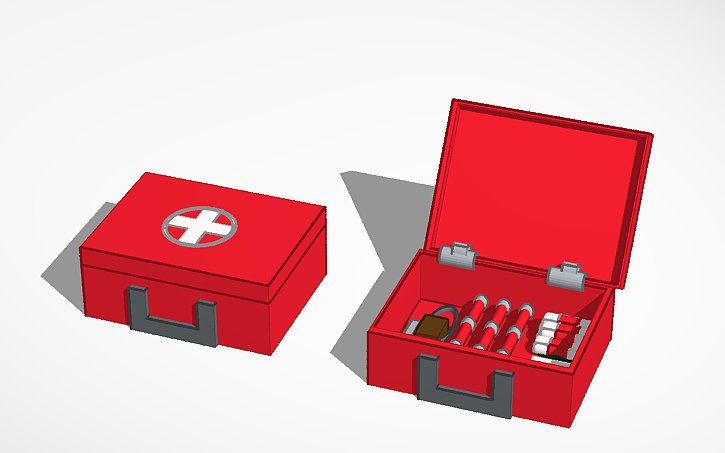 3D design Medical box - Tinkercad