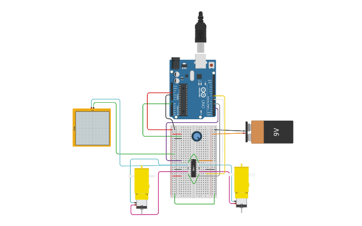 Circuit design Exerc. 3 - Aula 4 | Tinkercad