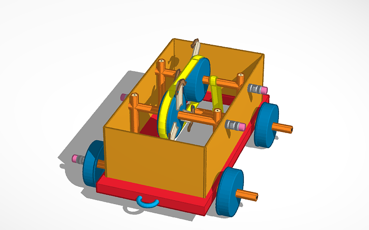 3D design Copy of Homemade Pull-Toy with Mechanisms | Tinkercad