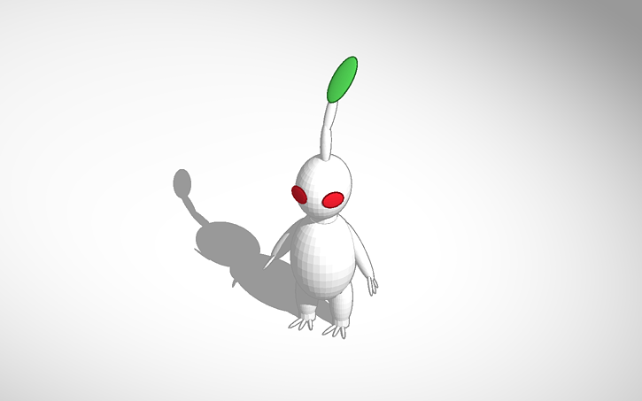 3D design White Pikmin - Tinkercad