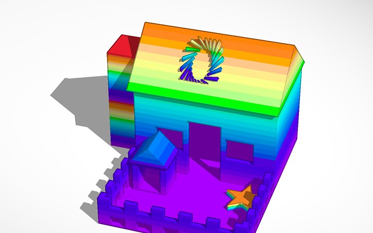3D design rainbow | Tinkercad