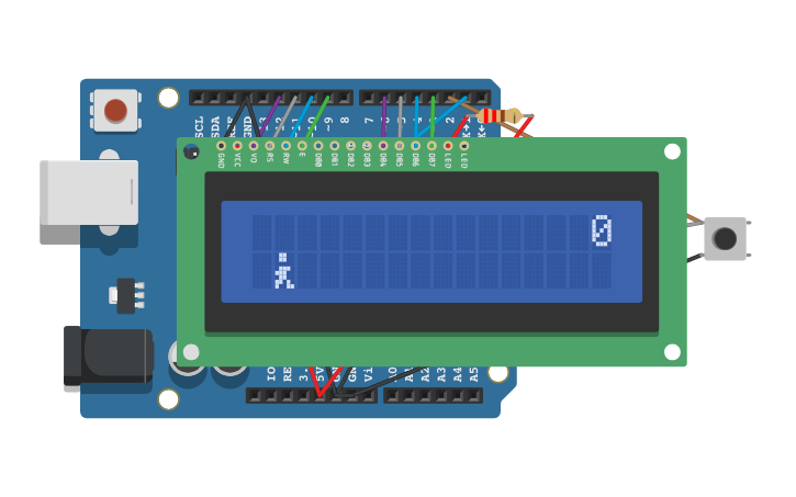 Circuit Design Arduino Lcd Game Tinkercad