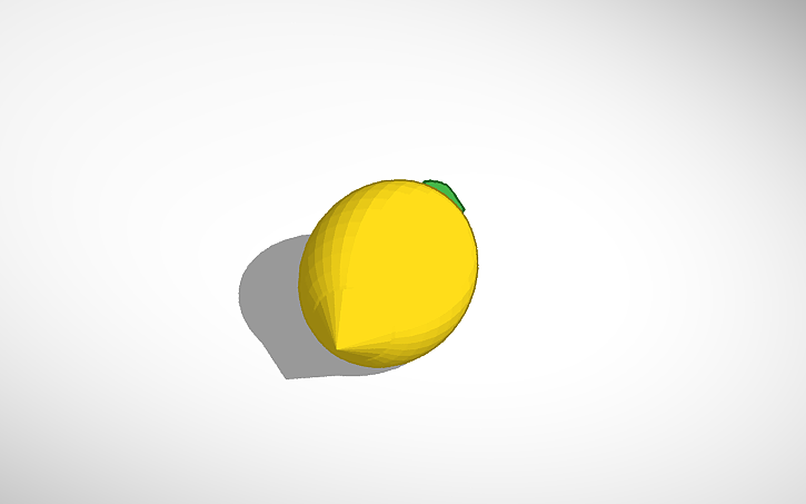 3D design Lemon - Tinkercad