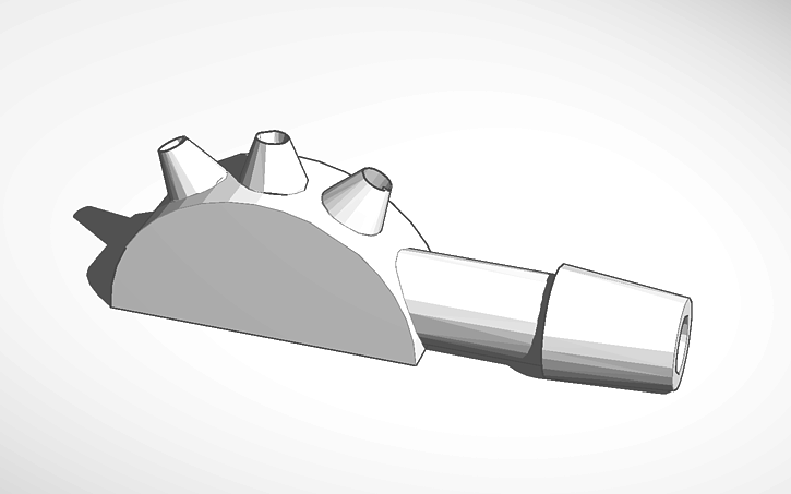 3D design Sprinkler head 8mm hose - Tinkercad
