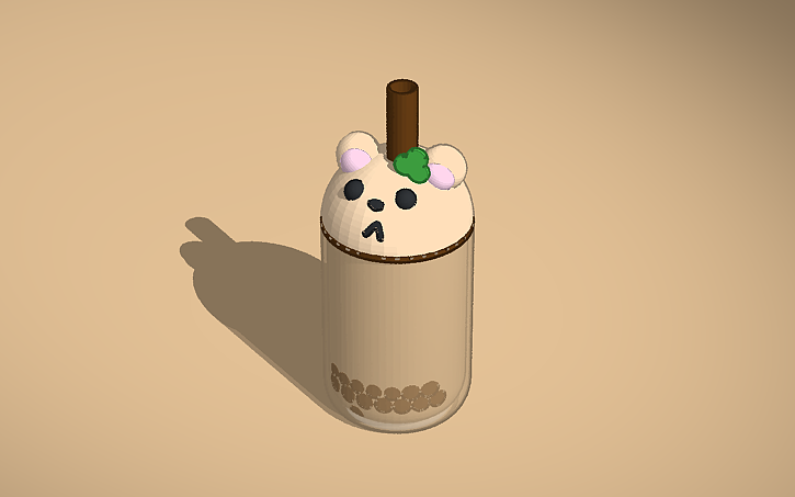 3D design Bear boba - Tinkercad