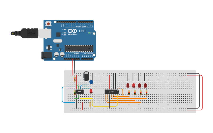 Circuit design Module 3: Using a clock - Tinkercad