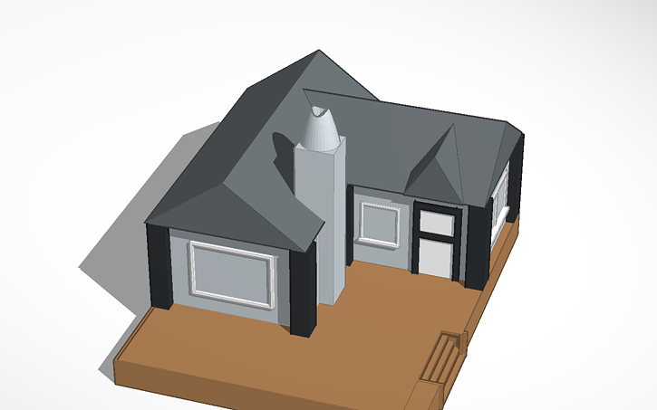3D design Cool house - Tinkercad