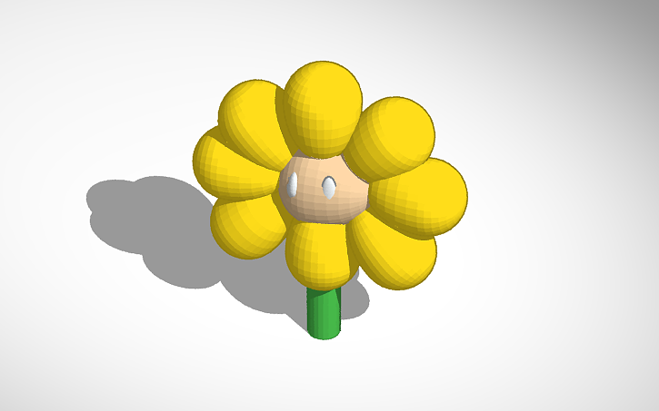 3D design Flower - Tinkercad