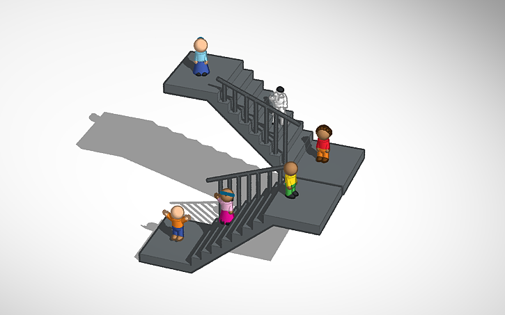 3D design corbusier stairs - Tinkercad
