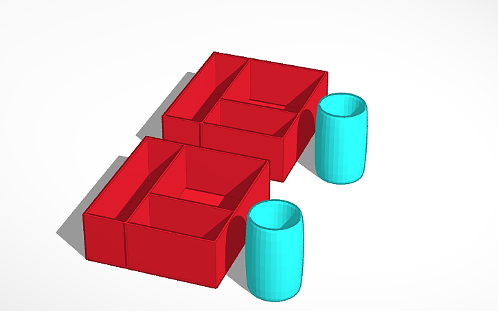 3D design lunch box - Tinkercad