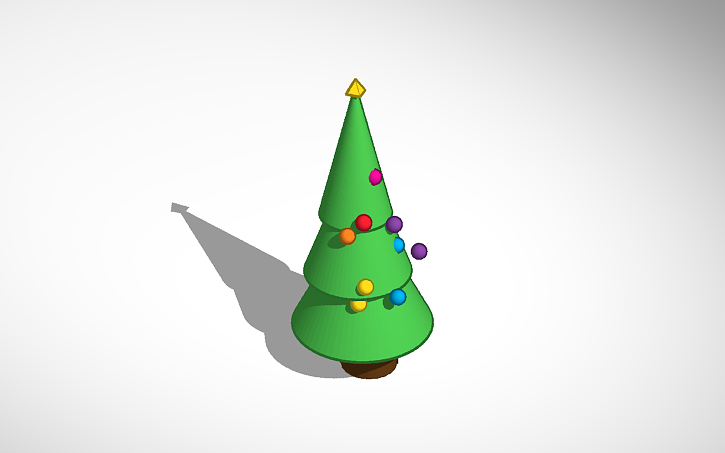 3D design Christmas tree | Tinkercad