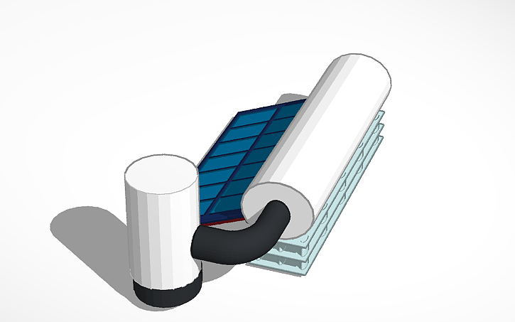 3D design Calentador solar - Tinkercad