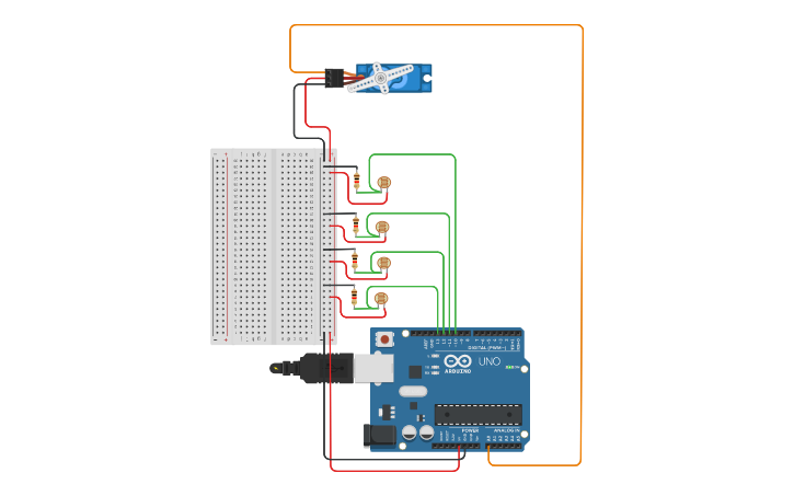 Circuit design Weird angle | Tinkercad
