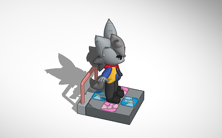 3D design Kapi's Dance Pad FNF - Tinkercad