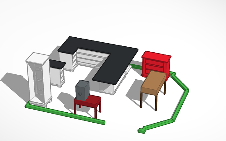 3D design Kitchen - Tinkercad