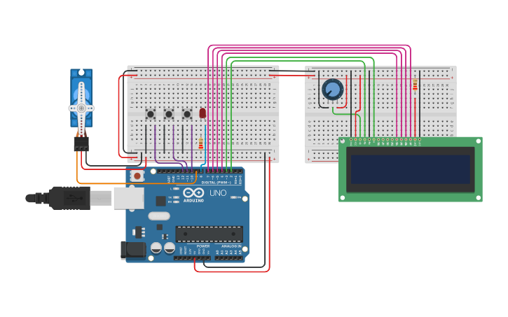 Circuit design CLASE 5 - Ejercicio 1 | Tinkercad