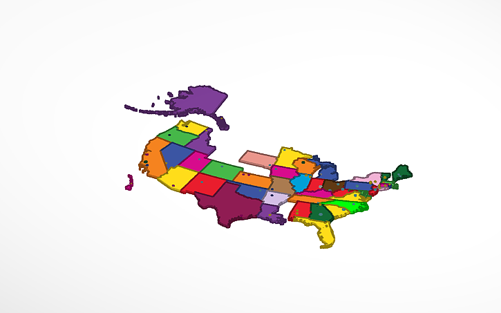 3D design The 50 states sharing challenge - Tinkercad 3D design The 50 states sharing challenge - Tinkercad
