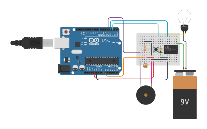 Circuit design Alarm System 16/02/2021 - Tinkercad