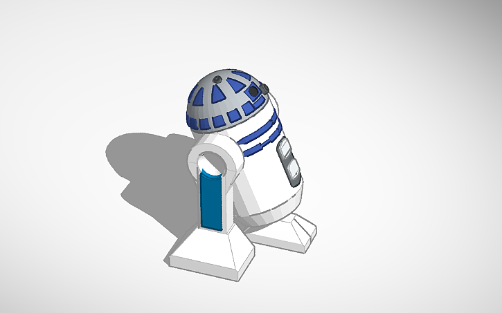 3D design R2-D2 - Tinkercad