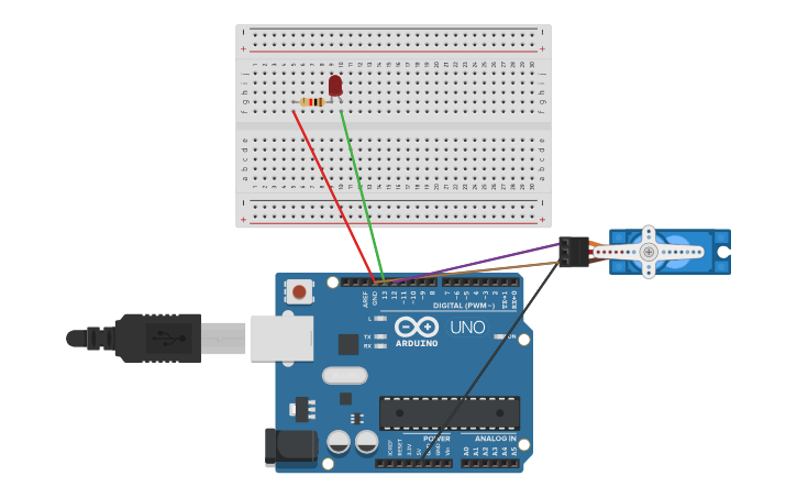 Circuit design Copy of Micro Servo - Tinkercad Circuit design Copy of Micro Servo - Tinkercad