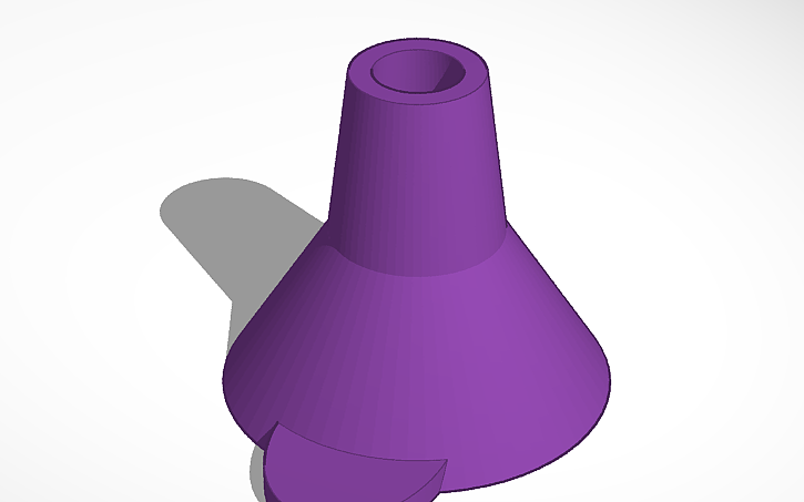 3D design Powder Funnel - Tinkercad