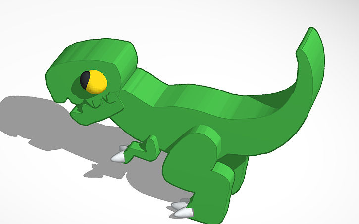 3D design T-rex - Tinkercad