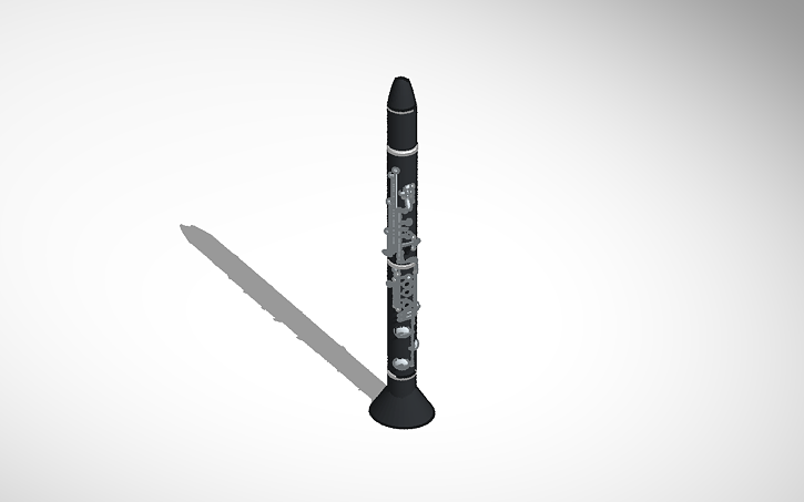 3D design clarinet ( INSTRUMENT ) - Tinkercad