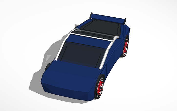 3D design Detailed car (Personal idea) - Tinkercad