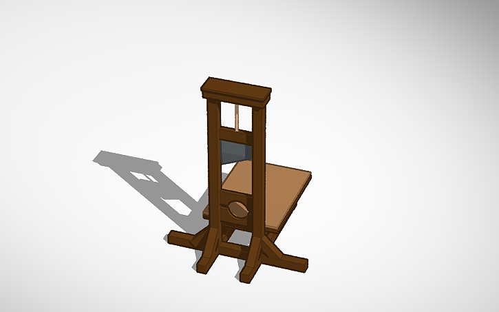 3D design Guillotine - Tinkercad