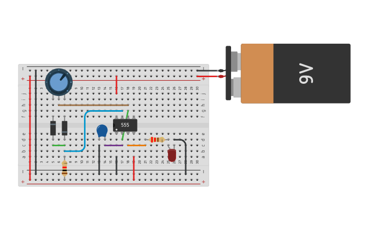 Circuit design LED Dimmer - Tinkercad