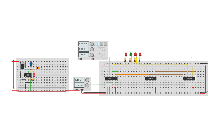 Circuit Design Copy Of 4 Bit Synchronous Down Counter Tinkercad