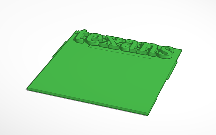 3D design texans football field | Tinkercad