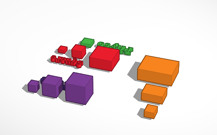 3D design Box Sizes | Tinkercad
