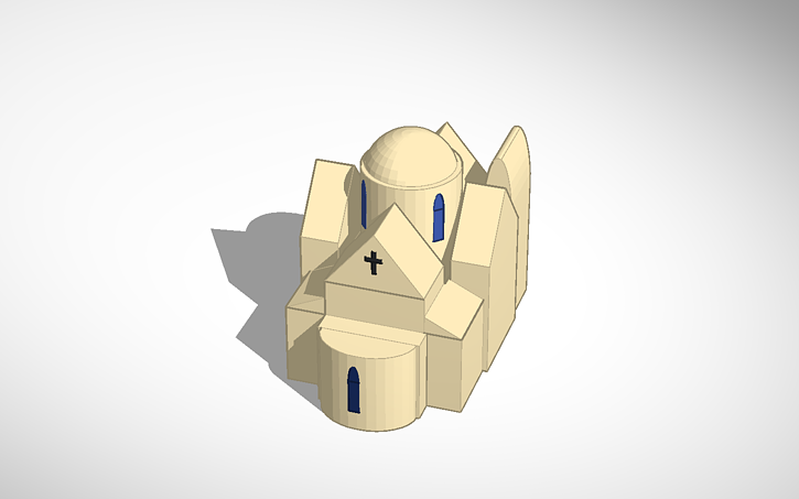 3D design Adobe Church (WIP) | Tinkercad