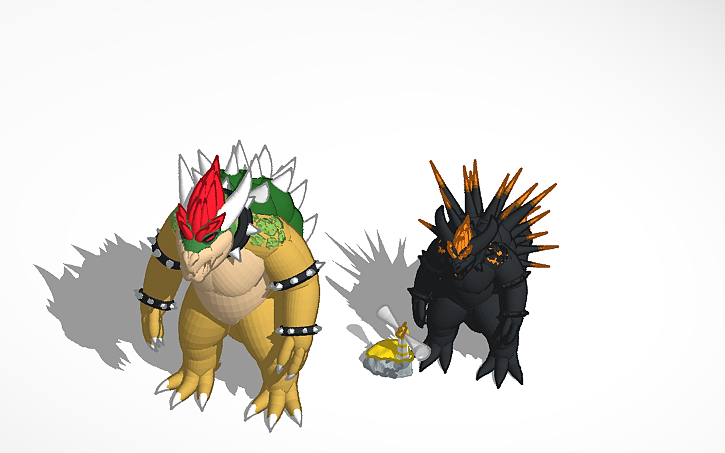 3D design Bowser Redesigned 2 - Tinkercad