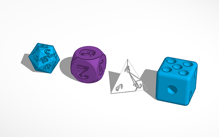3D design DICE - Tinkercad