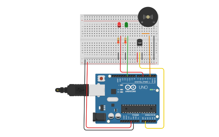 Circuit design Arduino 6 Modified | Tinkercad
