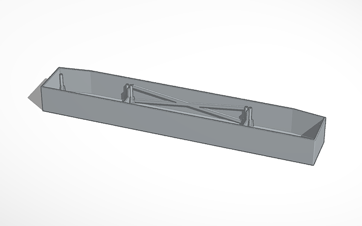 3D design EFIS & FCU Box - Tinkercad