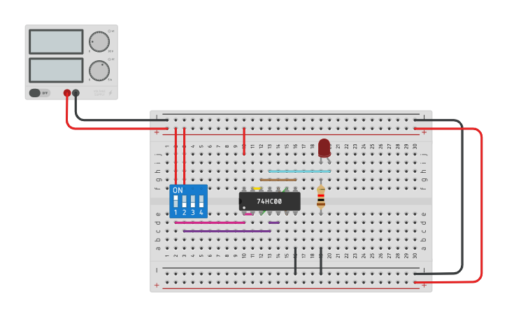 Circuit Design Nor Gate Using Nand Gate 1954074 Tinkercad