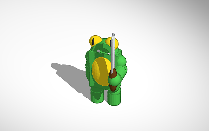 3D design Warrior Frog | Tinkercad