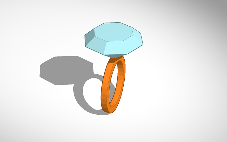 3D design diamond ring | Tinkercad
