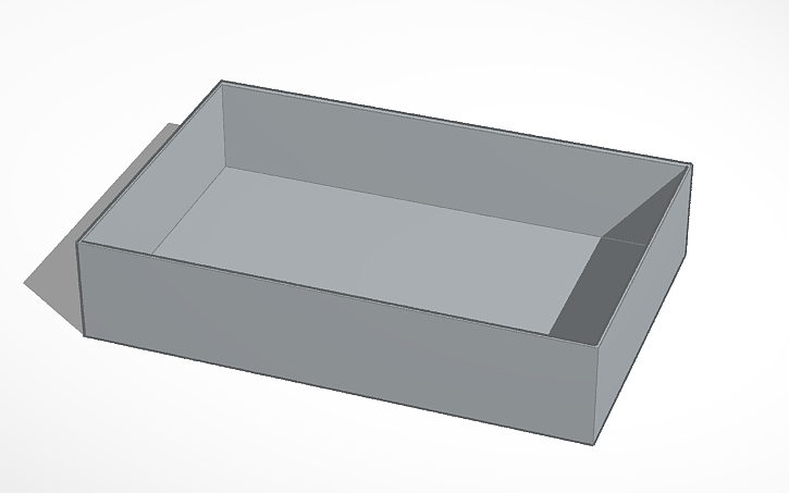 3D design Box with three stars on side | Tinkercad