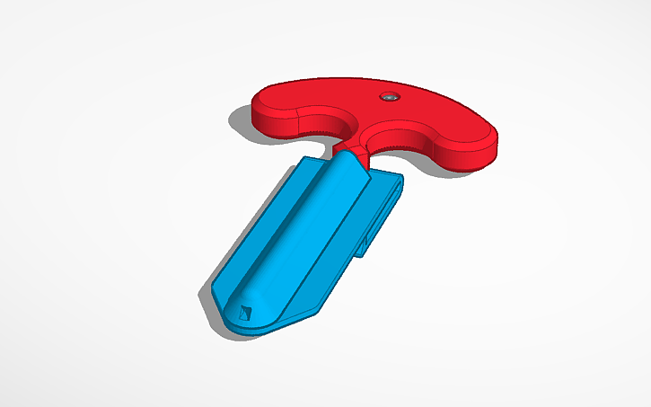 3D design Hex Key T-Handle - Tinkercad