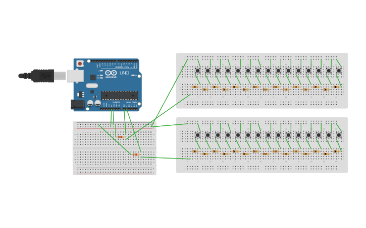Circuit design Ohm meter button chain | Tinkercad