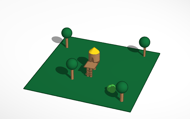 3D design tree house | Tinkercad