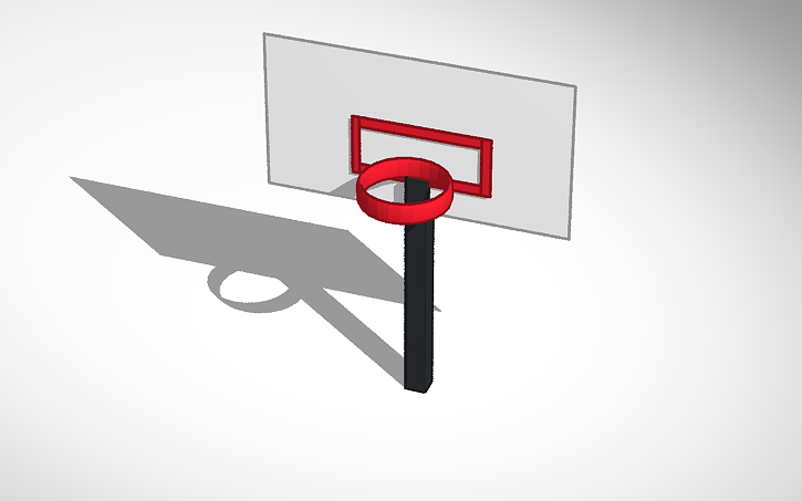3D design basketball hoop - Tinkercad