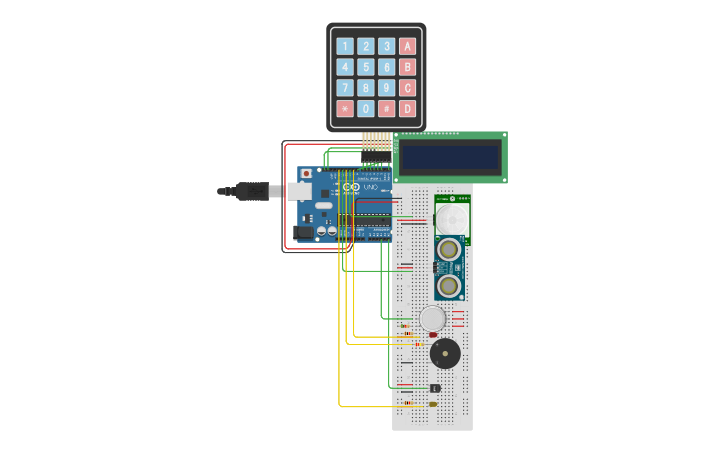Circuit Design Security System Tinkercad