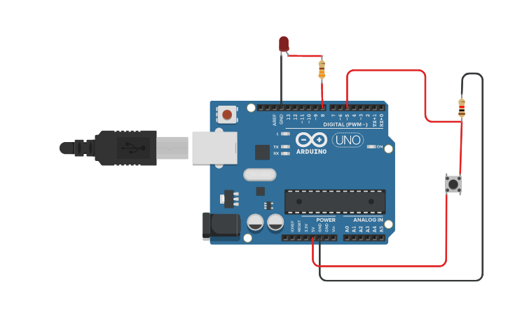 Circuit Design Copy Of Práctica 1 Encender Un Led Tinkercad