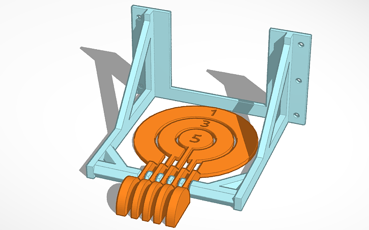 3D design Print-in-Place Target Spinner | Tinkercad